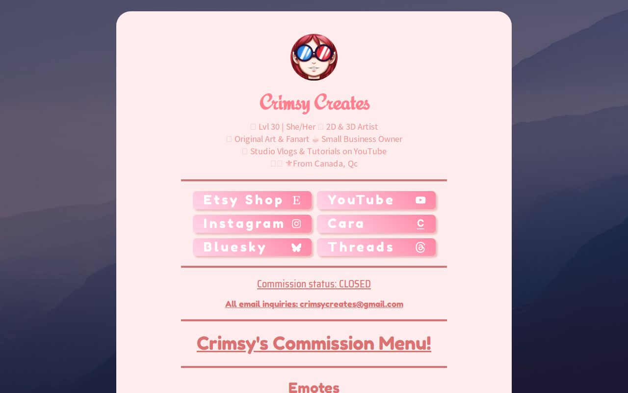 Crimsy Creates Digital Card